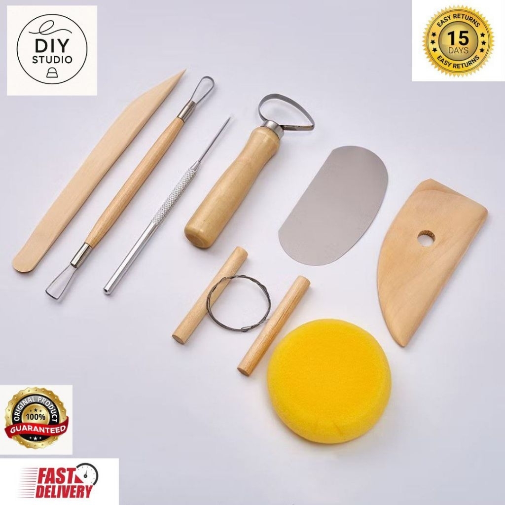 CCD Pottery Tool Kit Clay Tools Professional Artist Bahan Tanah Liat ...