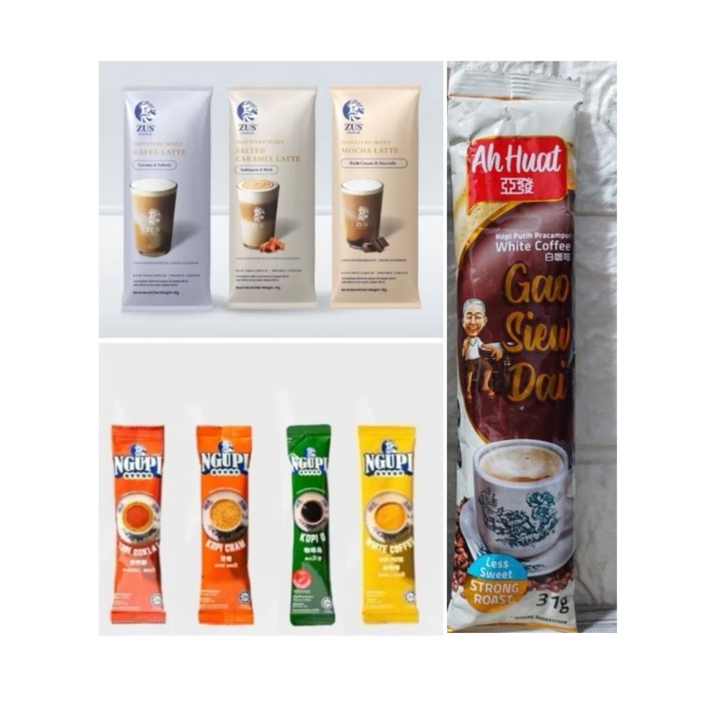AH HUAT Gao Siew Dai / ZUS NGUPI TRIPLE SACHET, LOOSE PACK KOPI PUTIH ...