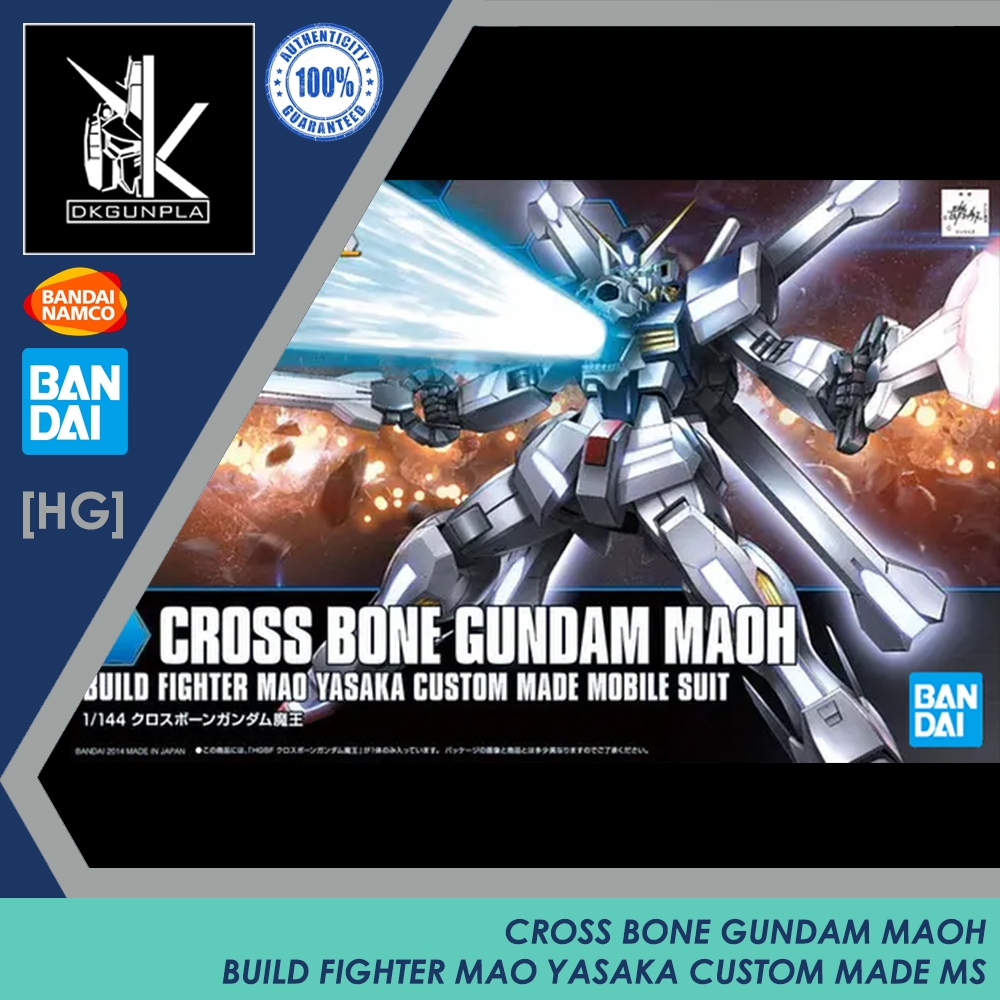 [HG] HGBF Cross Bone Gundam Maoh (Build Fighter Mao Yasaka Custom Made MS) | Shopee Malaysia