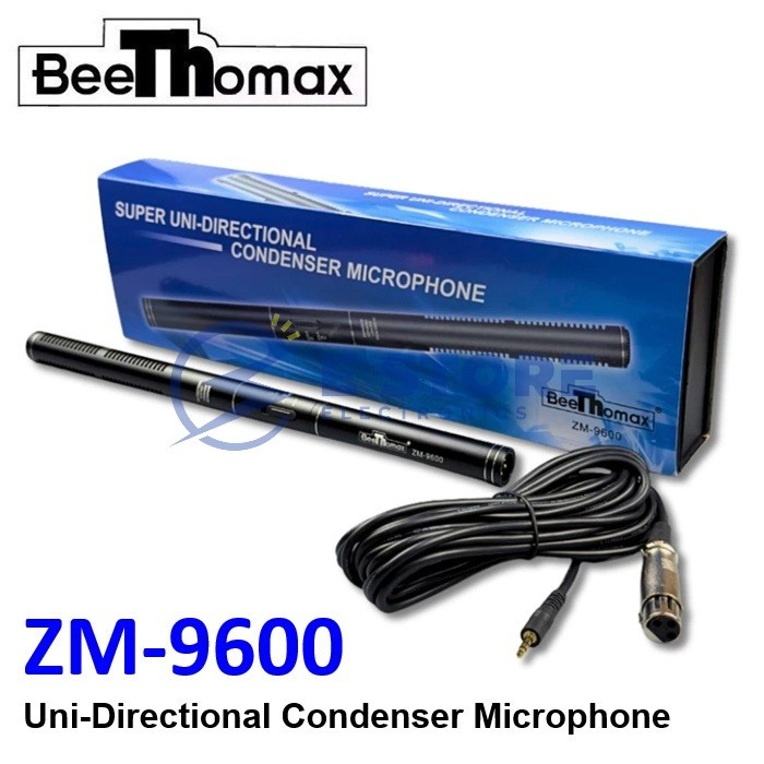 BeeThomax ZM-9600 Super Uni-Directional Condenser Microphone / Zoom Mic ...