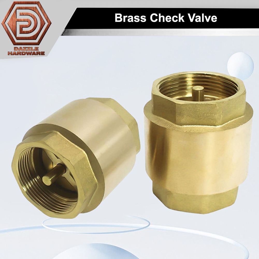 Brass spring check valve1/2" , 3/4" , 1" one way valve valve jalan ...