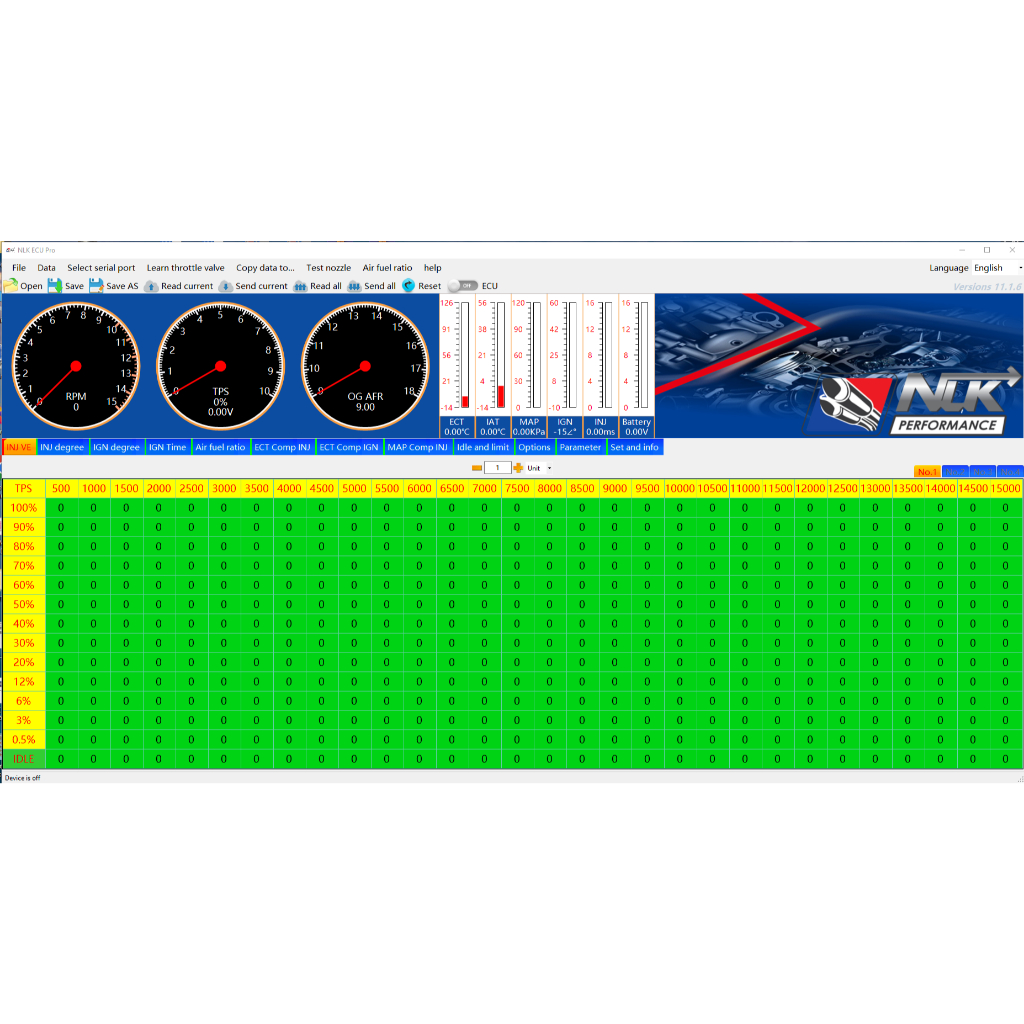 NLK ECU CDI DYNO Tuning Software Y15ZR Y16ZR LC135 RS150 RSX150 VF3i Lagenda115 FI PENDRIVE CD ...