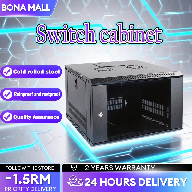 Server Cabinet 6-12U Wall Mount Network Rack Switch cabimet Vented ...