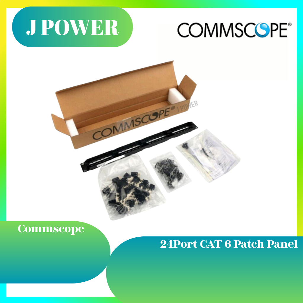 * Ready stock* CommScope AMP® Ori CAT 6 Patch Panel 1U-24 Ports [Full ...