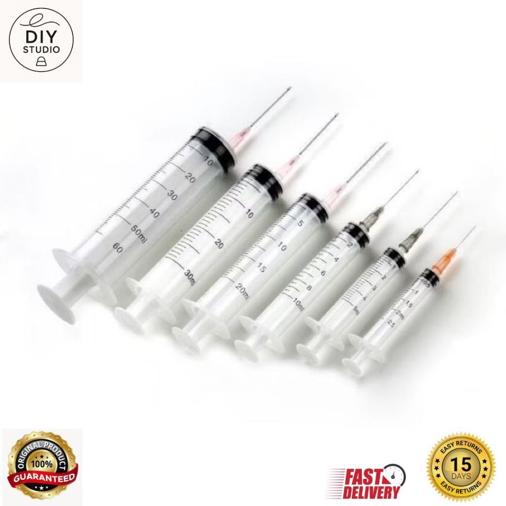 CCD -🔥Ready Stock🔥Disposable Syringe With Needle Plastic Injector ...