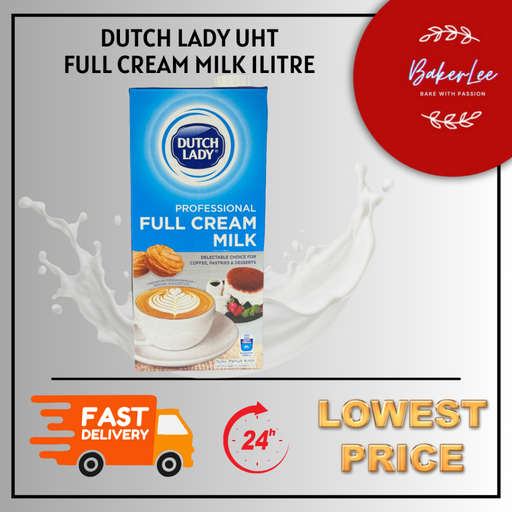 DUTCH LADY UHT FULL CREAM MILK 1LITRE SUSU DUTCH LADY | Shopee Malaysia