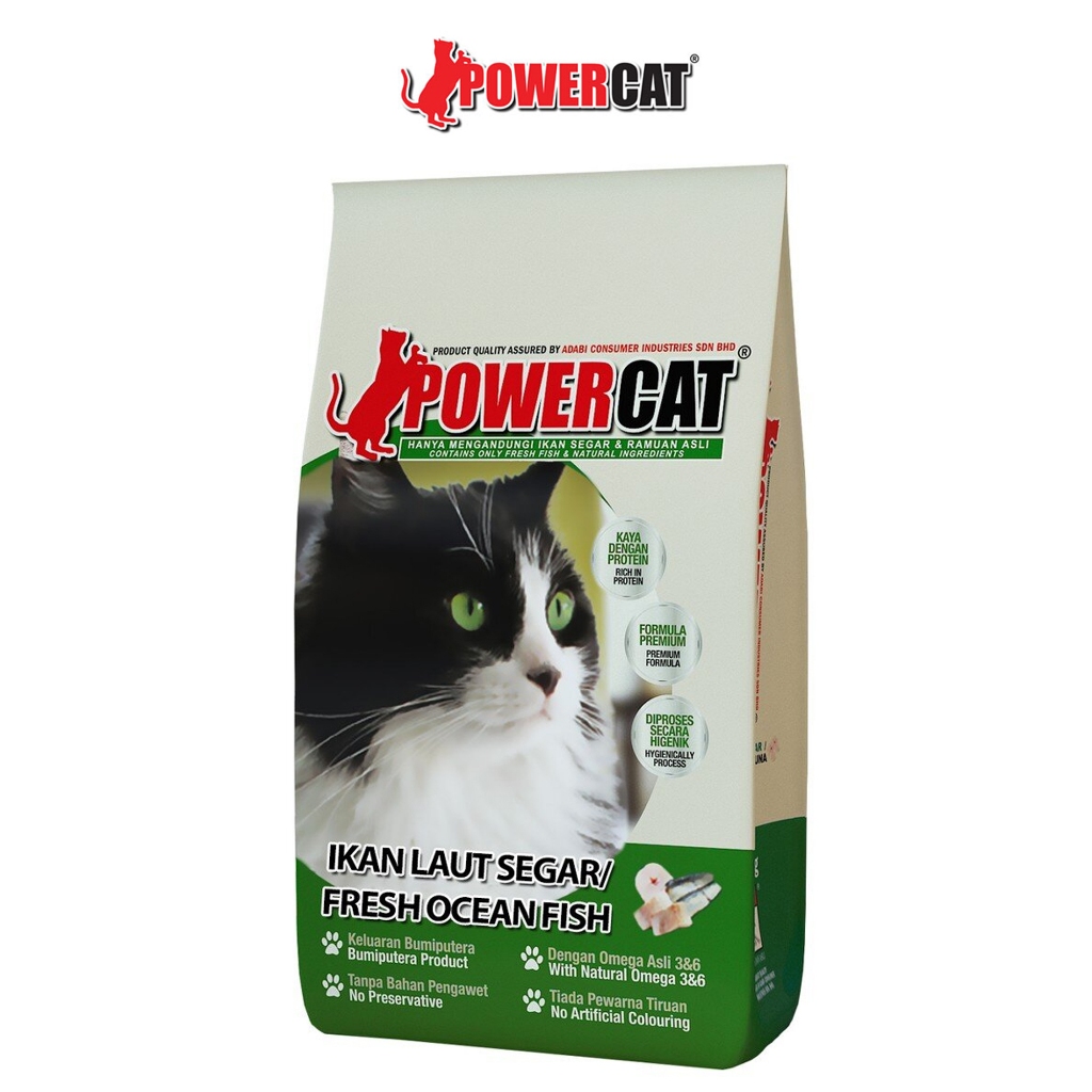 Powercat Fresh Ocean Fish Dry Food 450g | Shopee Malaysia