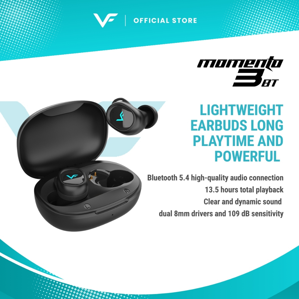 Vinnfier VF Momento 3 BT Earbuds Bass TWS earphone bluetooth 5.4 IPX5 ...
