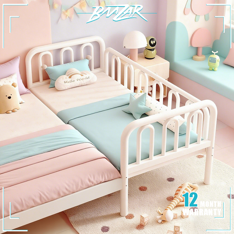 𝐁𝐌𝐙𝐀𝐑 𝙄𝙣 𝙎𝙩𝙤𝙘𝙠 Metal Baby Bed Katil Multi-Functional Baby Cot Crib ...