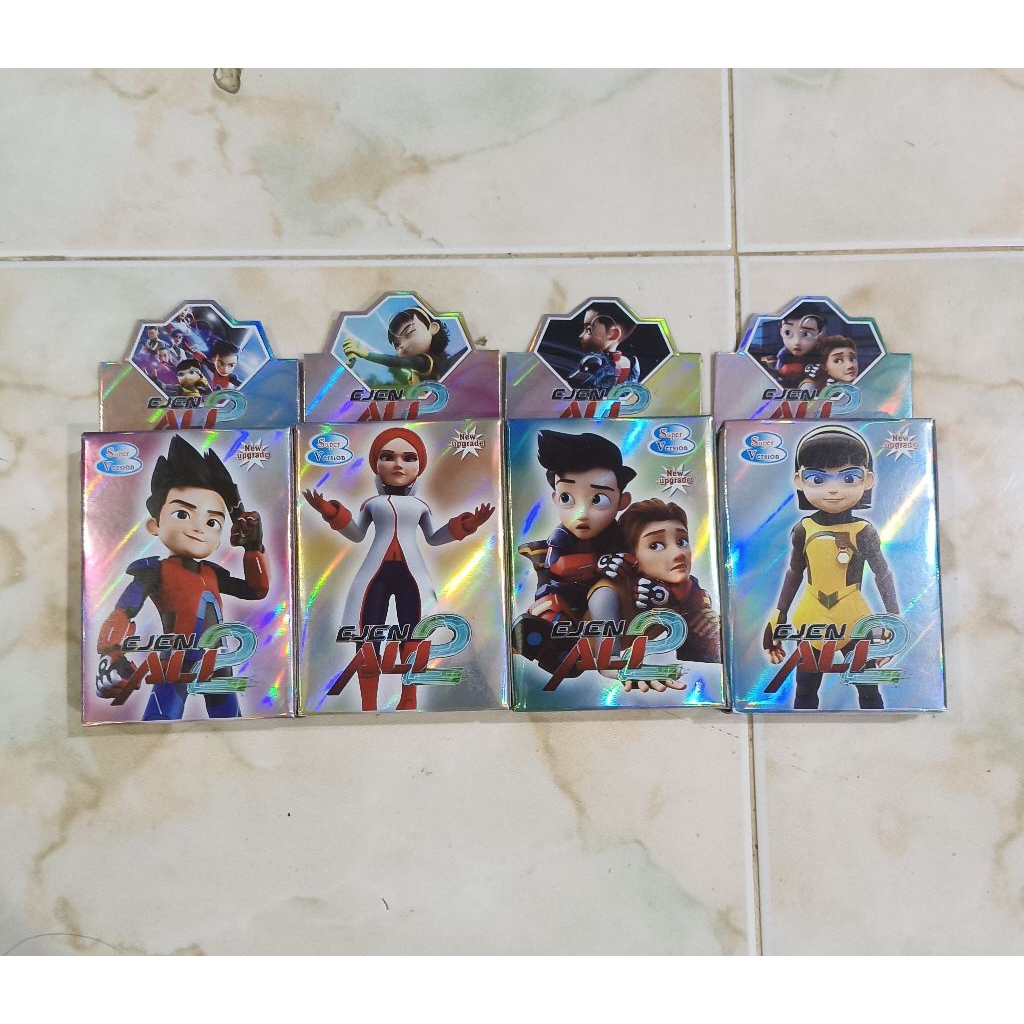 ejen ali trading cards kad ( 1 box 24 pcs) swap collection card ...