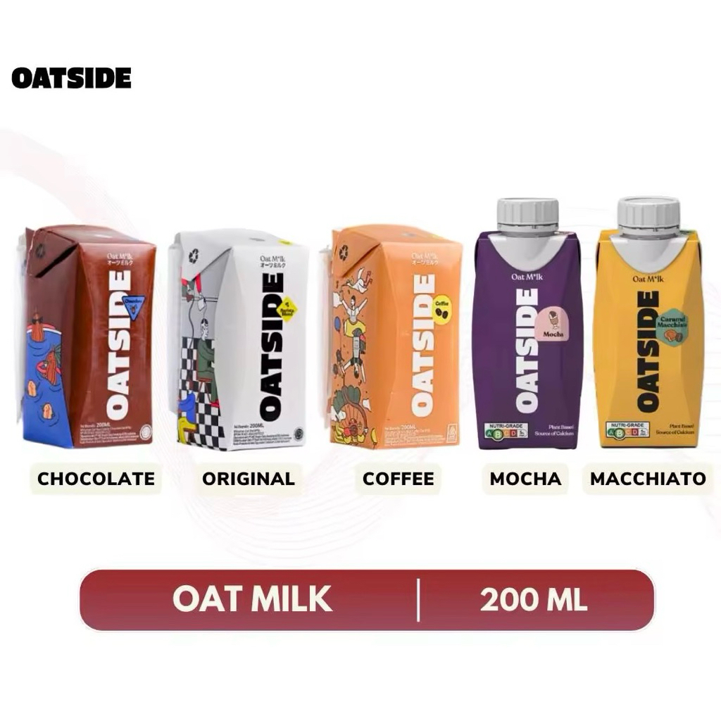 OATSIDE Barista Blend/Chocolate/ Oat Milk 200ML (1 Pack) Oatmilk ...