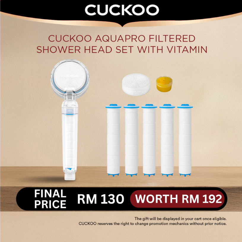 CUCKOO Aquapro Filtered Shower Head Set with Vitamin | Shopee Malaysia