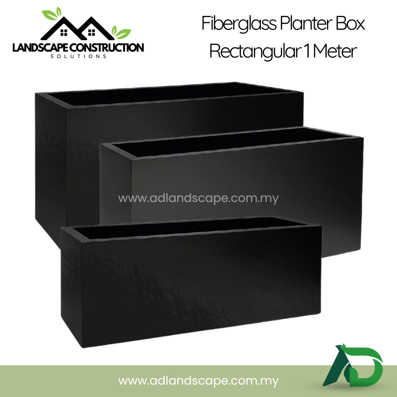 Fiberglass (FRP) Rectangular Planter Box – Durable Outdoor Indoor Plant ...