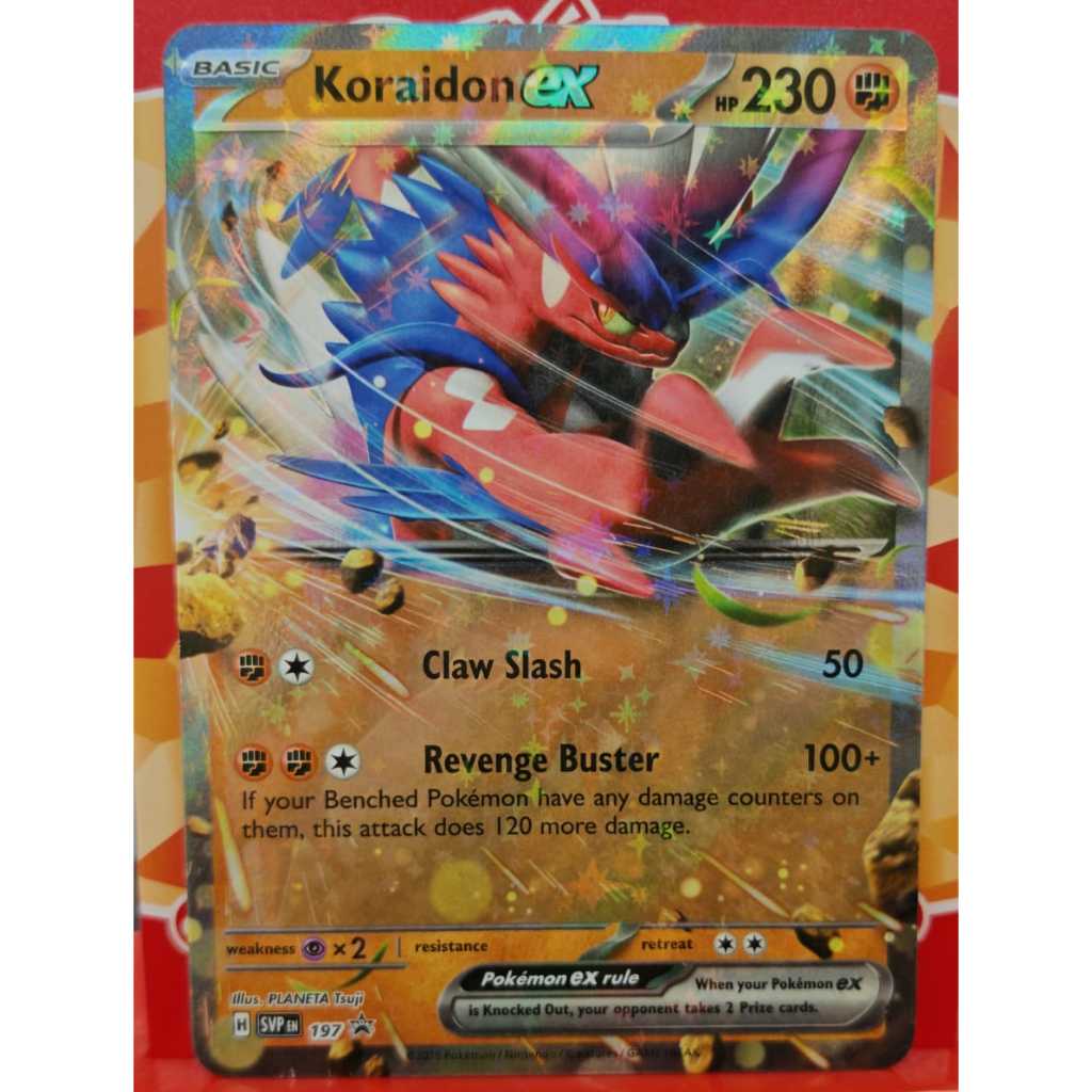 Koraidon ex - 197 - SV: Scarlet & Violet Promo Cards (SVP) | Shopee ...