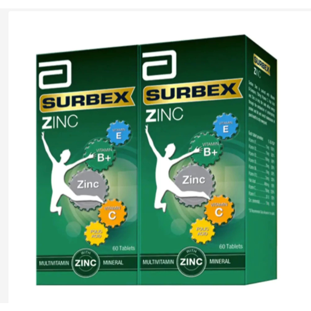 Abbott Surbex Zinc B-Plus Boost Your Energy Filmtab (Exp: 2027 Abbott ...