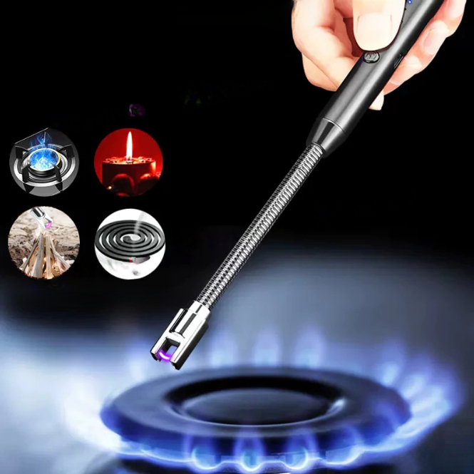 Rechargeable Electronic Arc Lighter Set - Type B Charging, Pulse ...