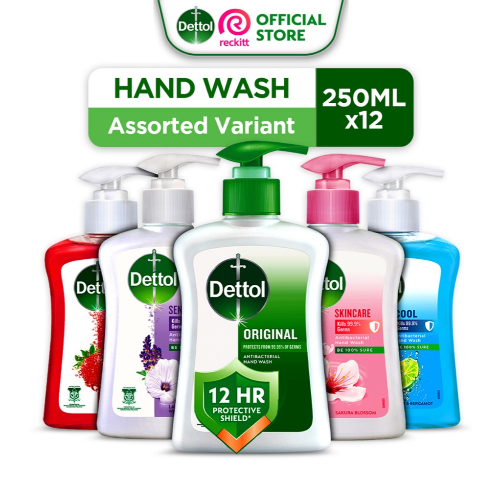 Dettol Hand Wash Assorted Variants 250ML (Bundle of 12) | Shopee Malaysia