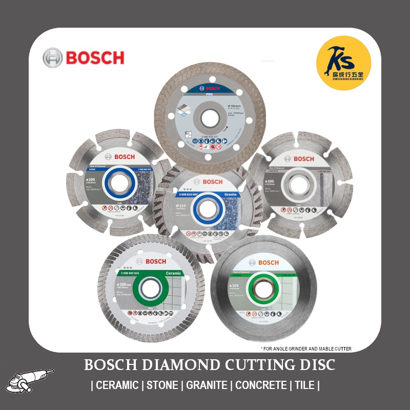 BOSCH 105MM Diamond Cutting Disc ( CERAMIC | STONE | GRANITE | CONCRETE ...