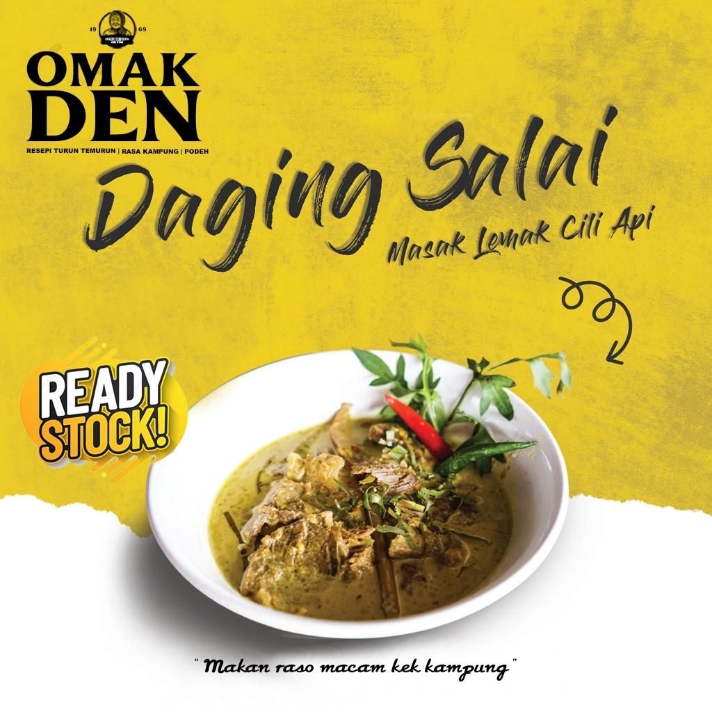 MASAK LOMAK DAGING SALAI OMAK DEN 250 GRAM READY TO EAT | Shopee Malaysia