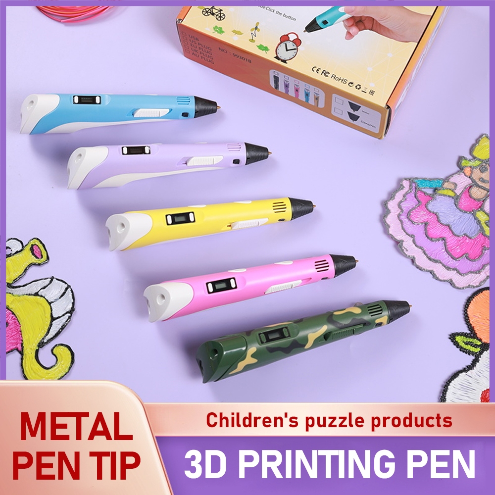 New 3D Printing Pen Set High Temperature Drawing Pen Filament 3D Doodle ...