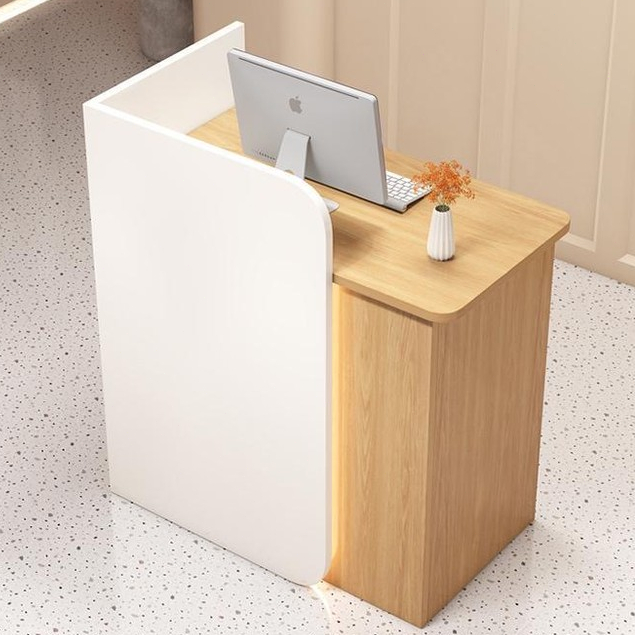 Simple modern bar table Front Reception Cashier Table convenience store ...
