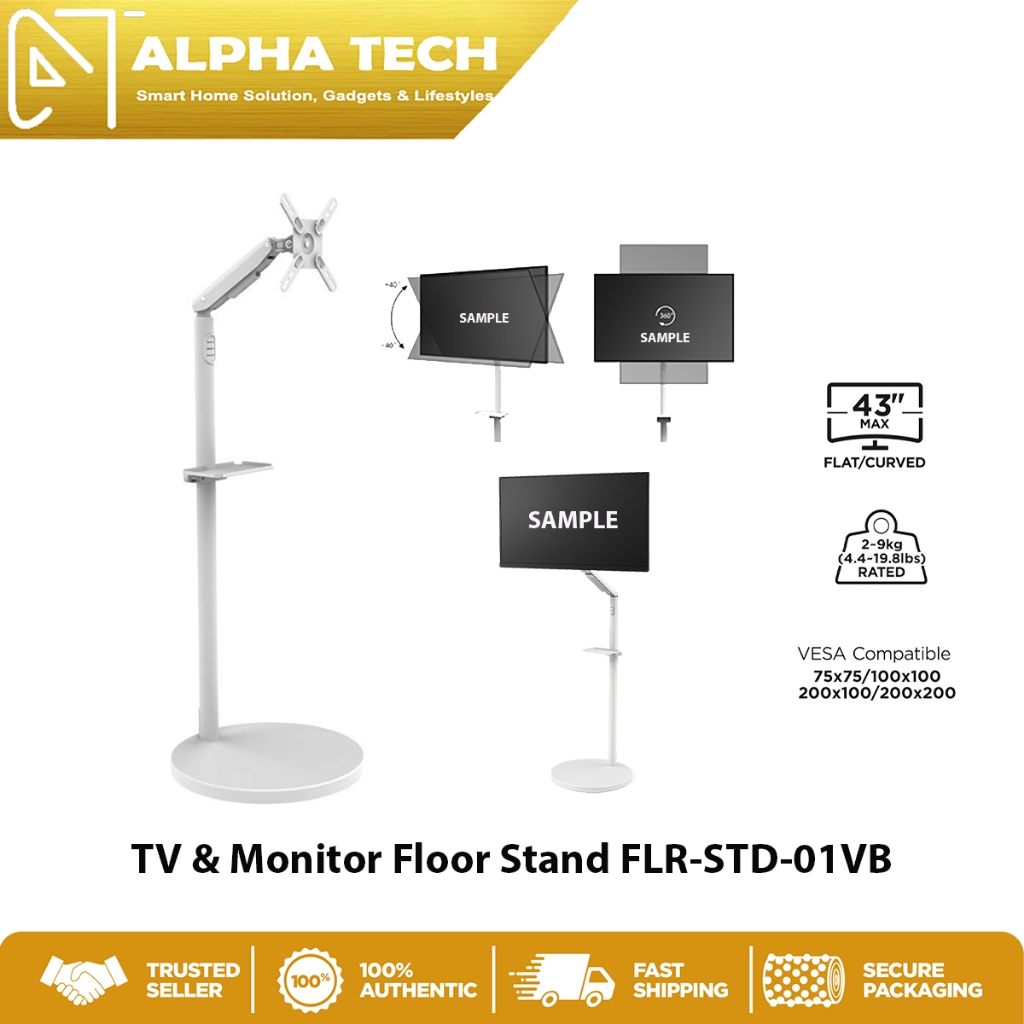[Ready Stock] Adjustable Floor Standing TV/Monitor Stand with VESA ...