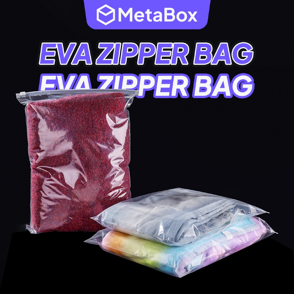 EVA Zipper Bag Tahan Lasak Waterproof Ziplock Storage Beg Simpan Baju ...