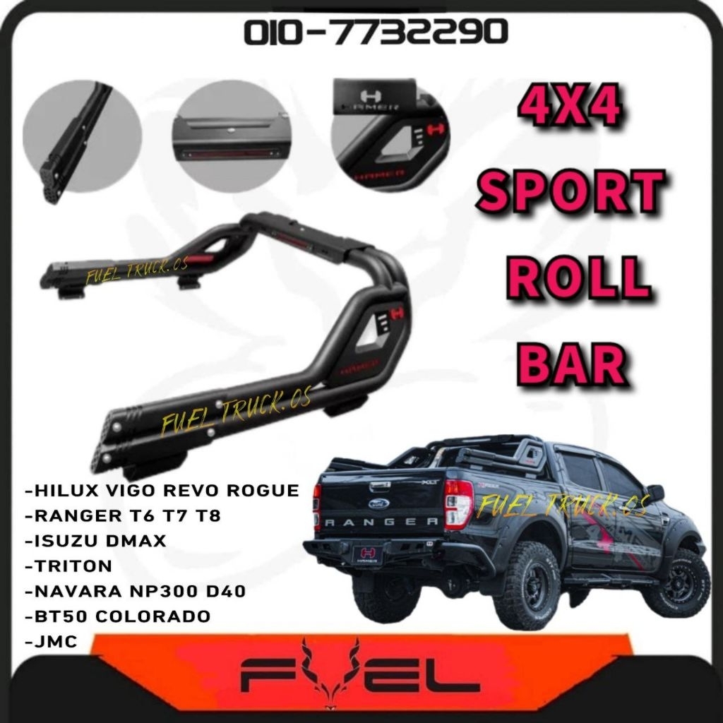 4X4 NIGHT FURRY SPORT ROLL BAR HILUX VIGO REVO ROGUE RANGER T6 T7 T8 ...
