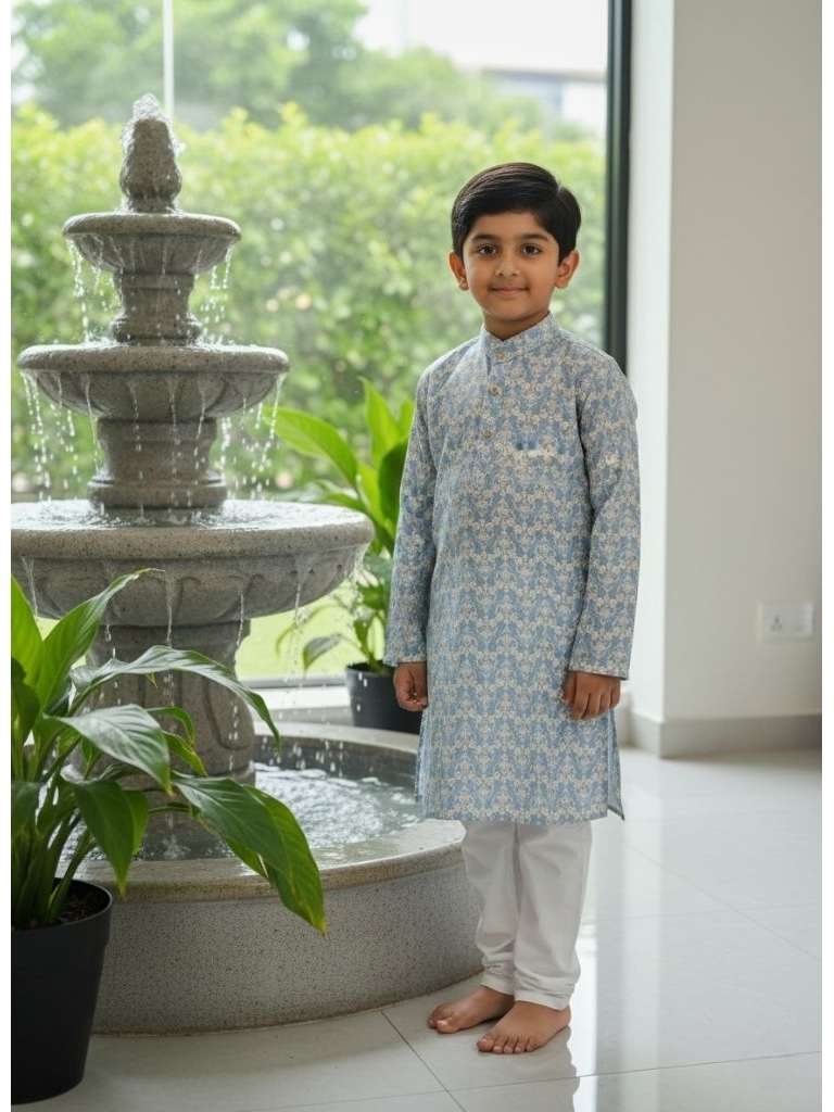 Kids Boys Jippa (Blue, White and Yellow Splash Floral Pattern) | Shopee ...