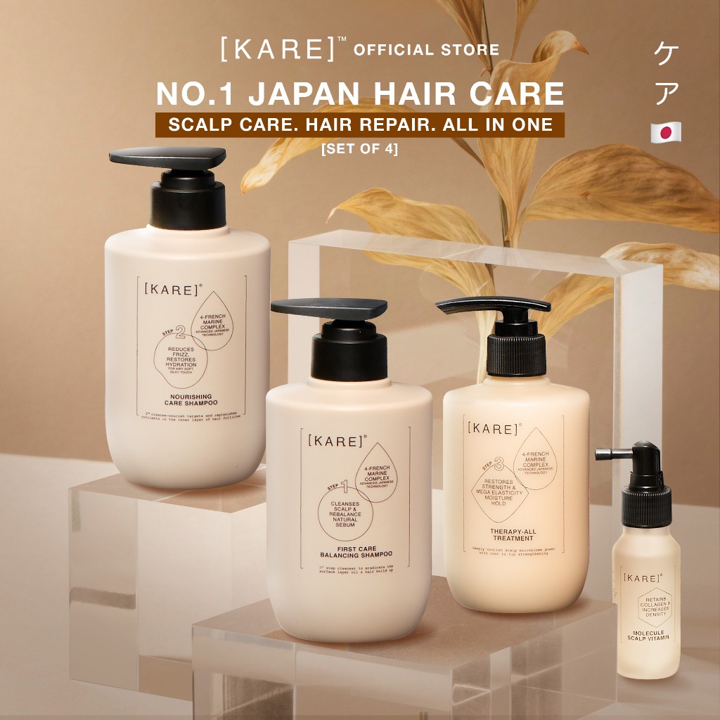 [KARE] Set 4-in-1 Hair Care Shampoo with Treatment and Booster | Shopee ...