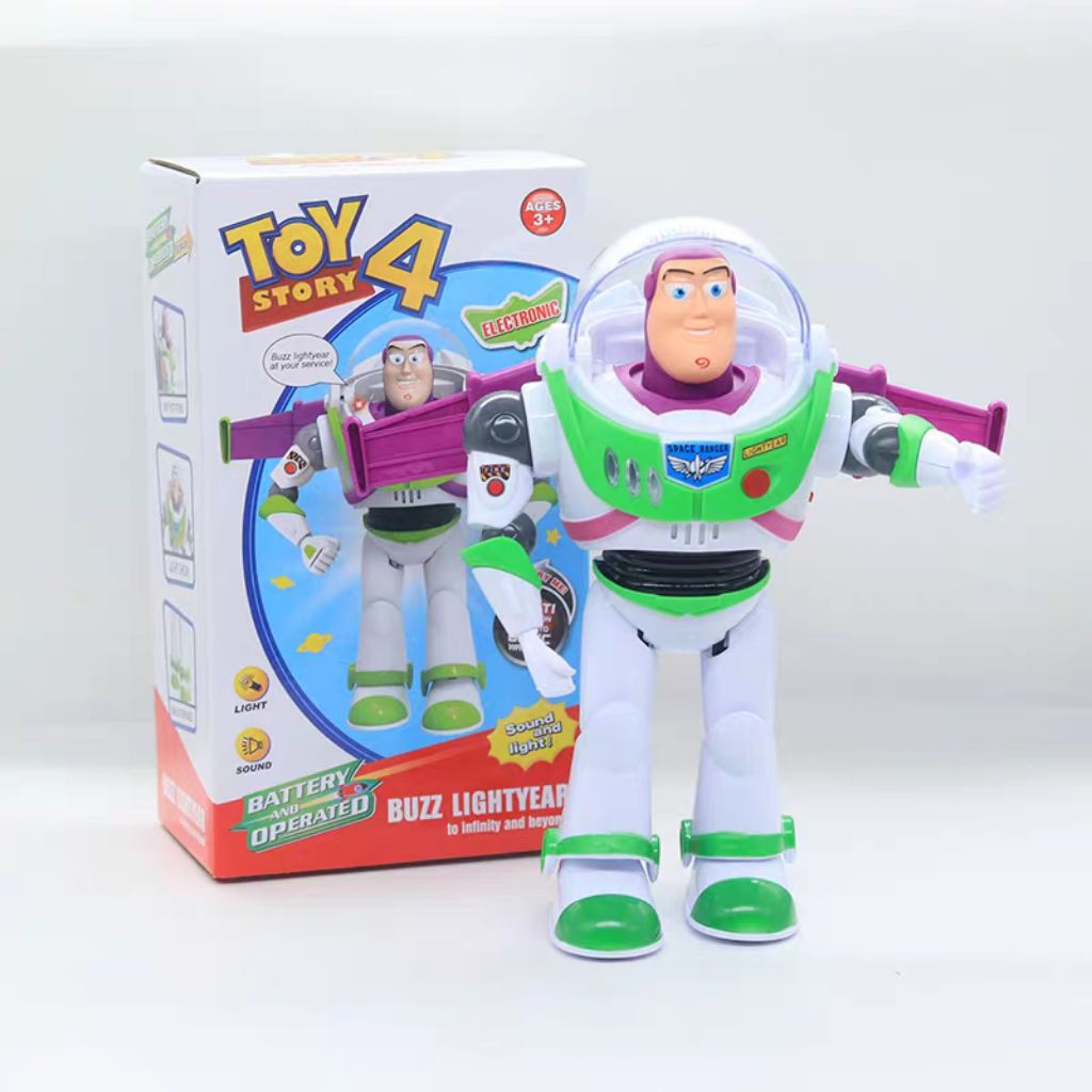 [Ready Stock] Toy Story 4 Buzz Lightyear with Light & Sound Walking ...