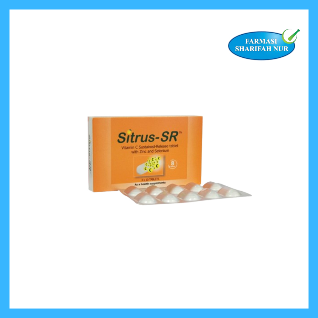 Sitrus-SR Vitamin C Sustained-Release tablet with Zinc and Selenium ...