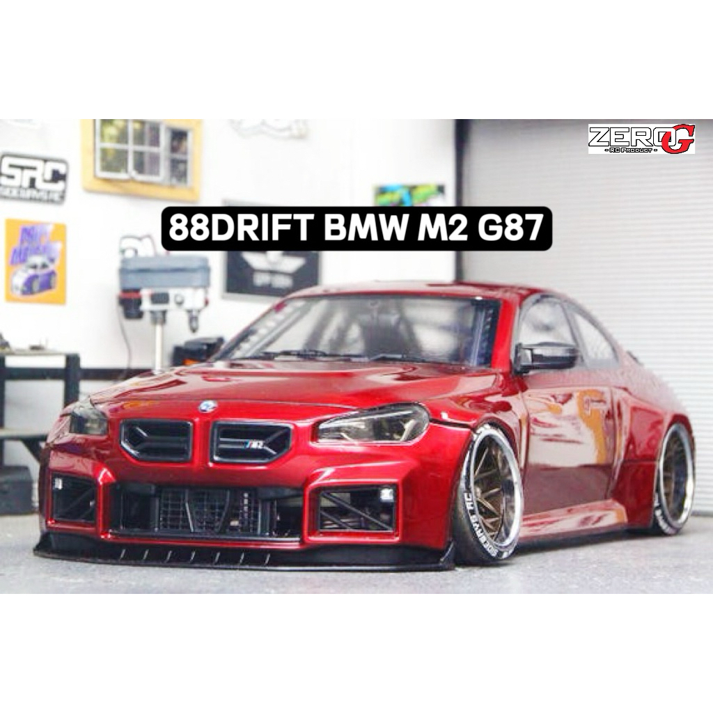 88DRIFT BMW M2 G87 3D Sticker Decals 1/10 200mm Rc Rwd Drift Car Clear ...