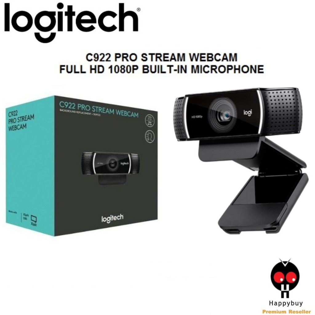 LOGITECH C922 PRO STREAM FULL HD 1080P BUILT-IN MICROPHONE WEBCAM ...