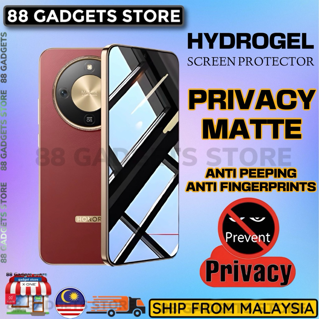 Hydrogel Privacy Matte Screen Protector Honor X9d 5G / X7d / X7c / X9c ...