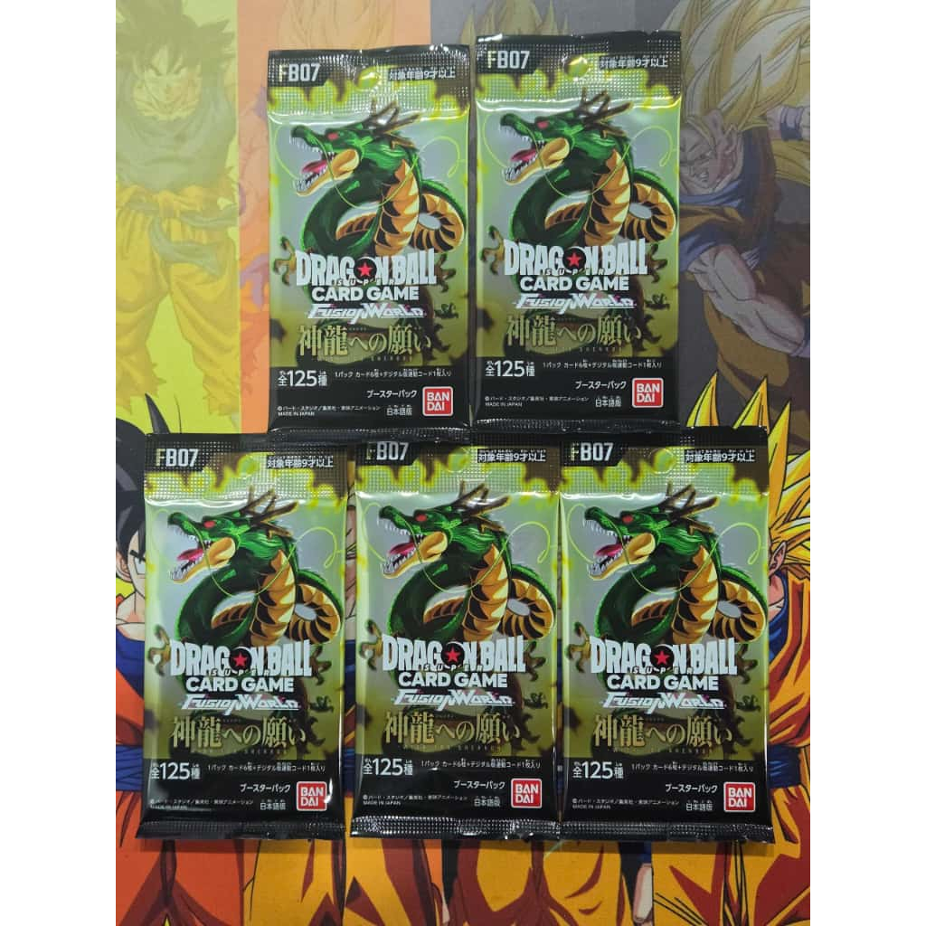 Dragon Ball Super Fusion World FB07 Wish For Shenron Booster Packs with Anniversary 1st & 2nd ...