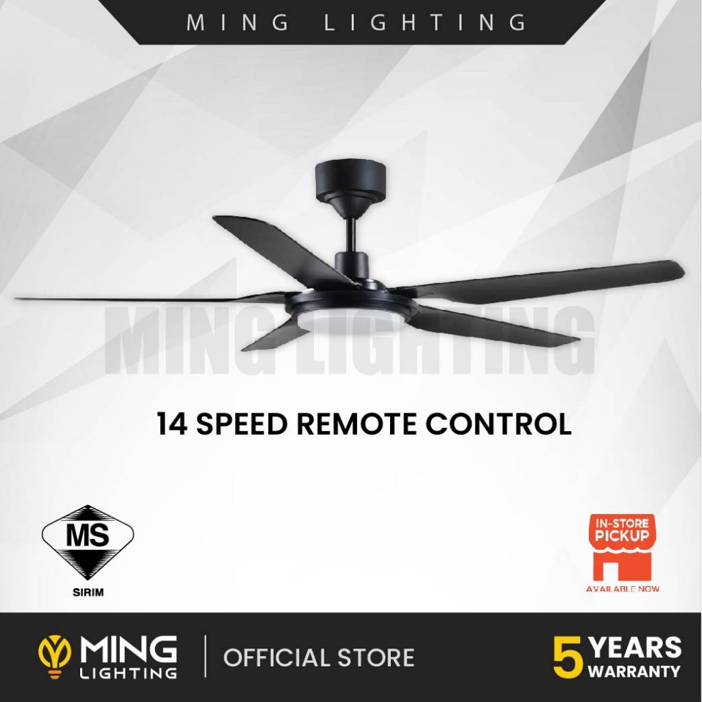 (Sirim) Ceiling Fan with LED 56" Blades Remote Control Fans DC Motor ...