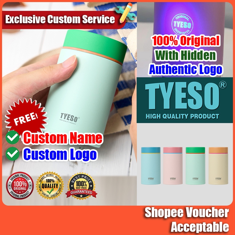 🔥PERCUMA Custom Nama🔥TYESO Food Jar SUS 316 Stainless Steel Insulation ...