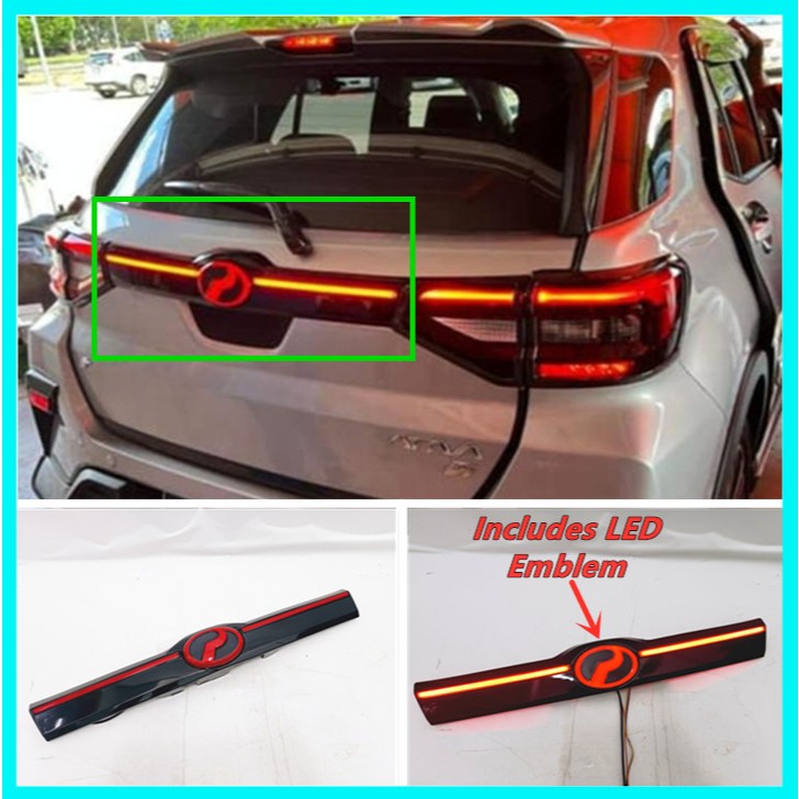 PERODUA ATIVA REAR CENTER TAIL LAMP GARNISH Include Emblem LED THIRD ...
