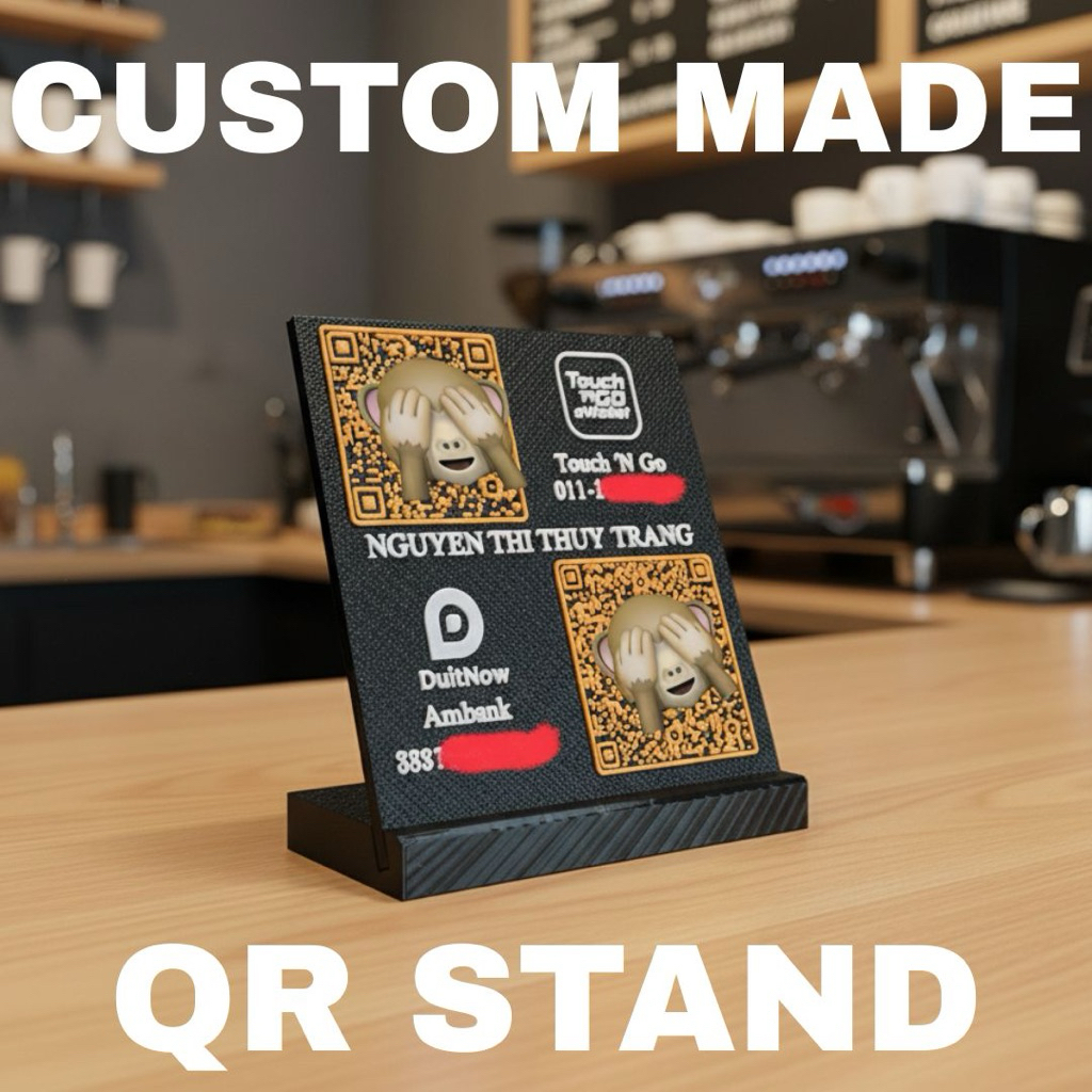 QR Code Stand for QR Pay – 3D Printed Display Holder | Suitable for ...