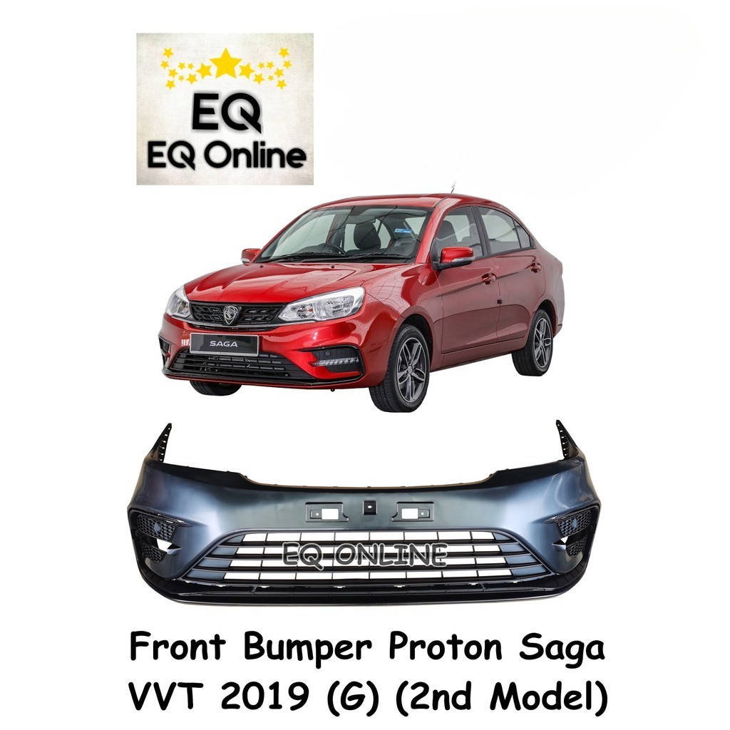 Proton Saga VVT 2019 Front Bumper Original (2nd Model) PP Plastic ...