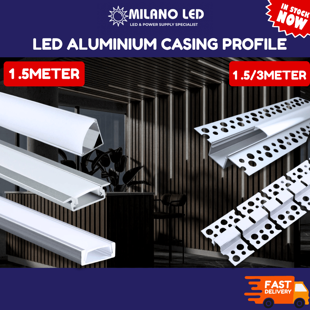LED Channel Strip Light Aluminium Led Alluminium Profile Casing Profile ...