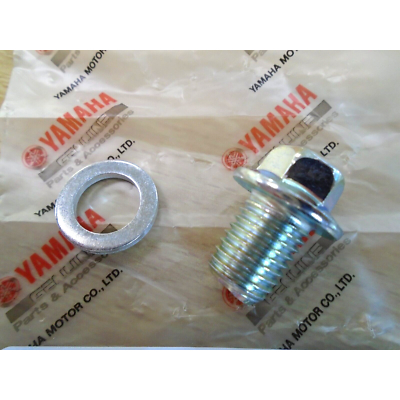 YAMAHA NVX / NMAX / XMAX OIL DRAIN PLUG STRAIGHT SCREW & GASKET ( 90340 ...