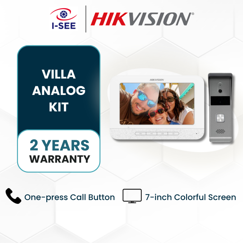 [Terjamin] Loceng Pintu Pintar Analog Intercom Kit Muka DS-KIS203T ...