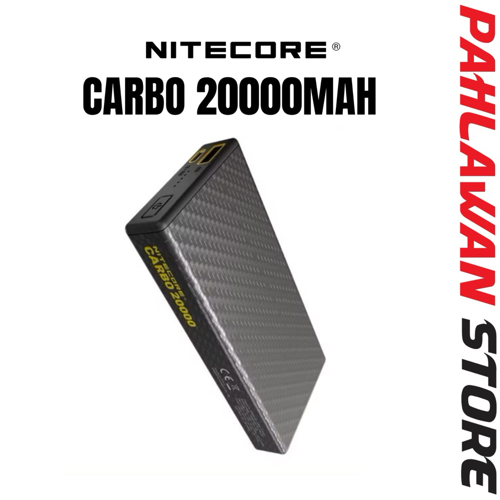Nitecore Carbo 20000 Powerbank 20000mAh Lightweight Carbon Fiber 20W ...