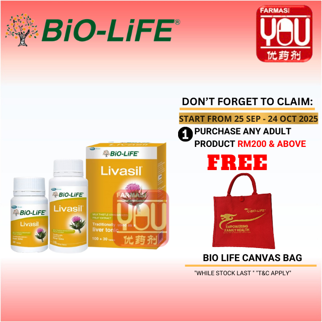 BIO-LIFE LIVASIL (100's FOC 30's) | Shopee Malaysia