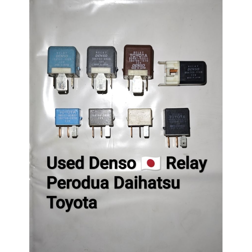 Denso Japan 🇯🇵 relay Perodua Alza Axia Bezza Kelisa Kenari Kembara Myvi ...