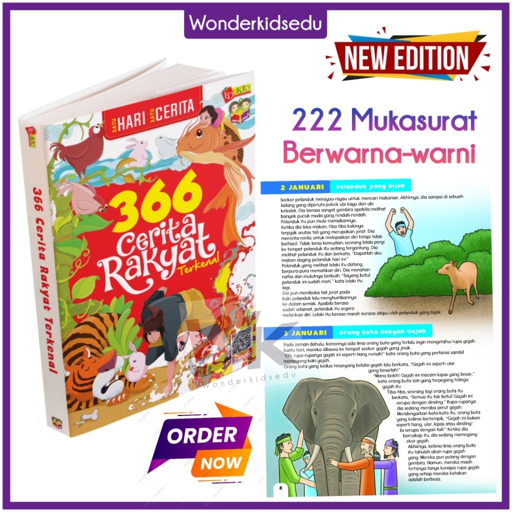 Buku Cerita Kanak Kanak 366 Cerita Rakyat Terkenal | Buku Cerita Melayu | Buku Cerita Moral ...