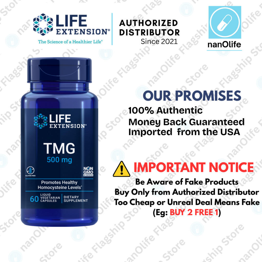 [Life Extension] TMG, 500 mg, EXP: 10/27, 60 liquid vegetarian capsules ...
