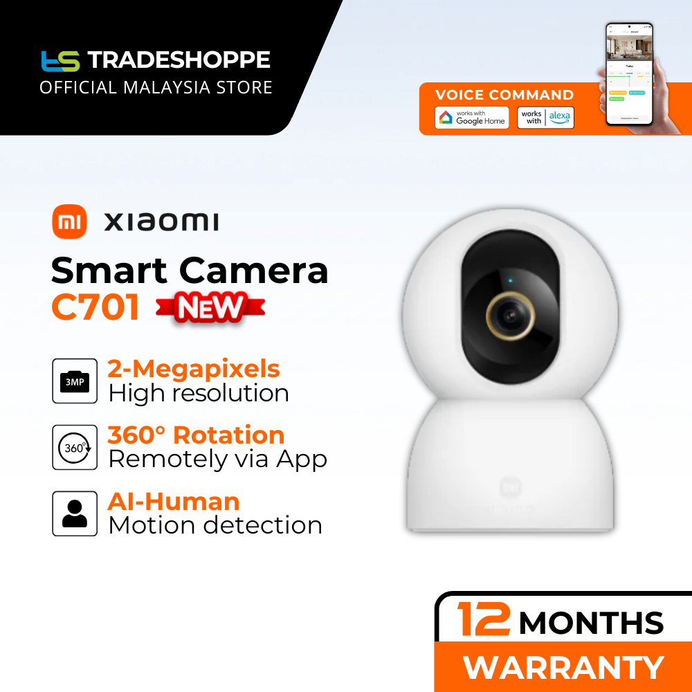 Xiaomi Smart Camera C701 - 8MP 4K Ultra HD video clarity | Dual-band Wi ...